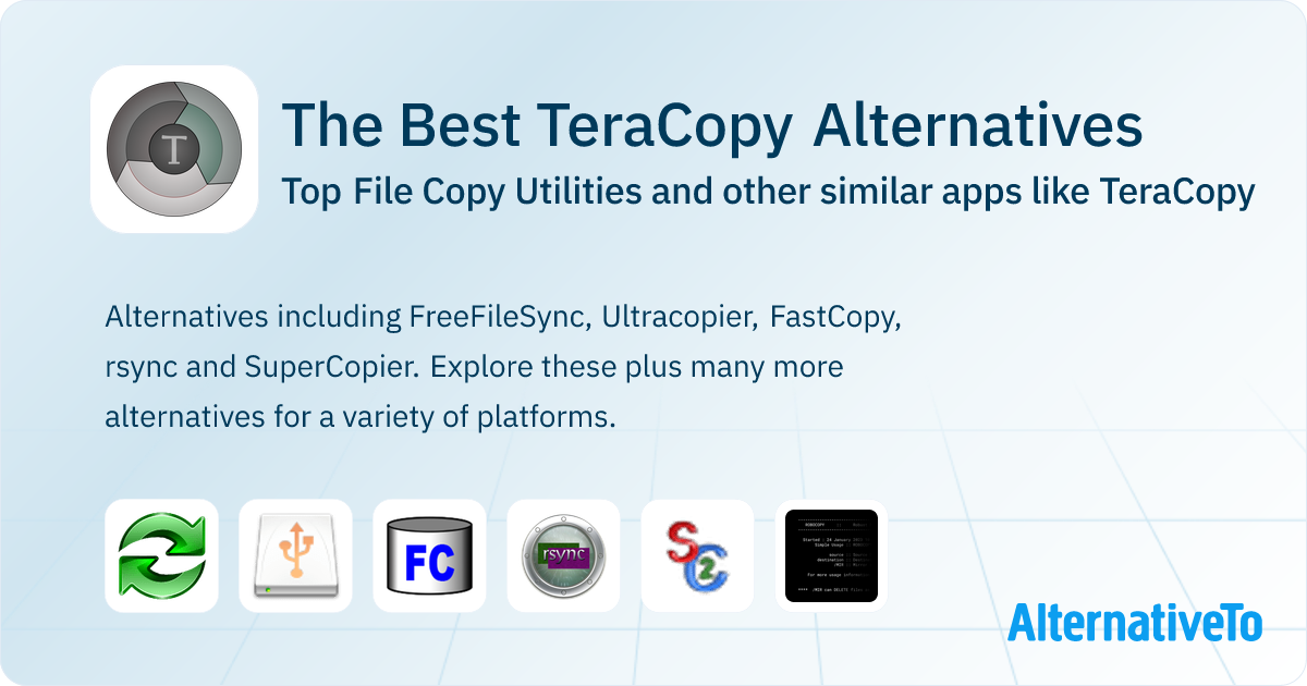 Best TeraCopy Alternatives: Top File Copy Utilities in 2025 | AlternativeTo