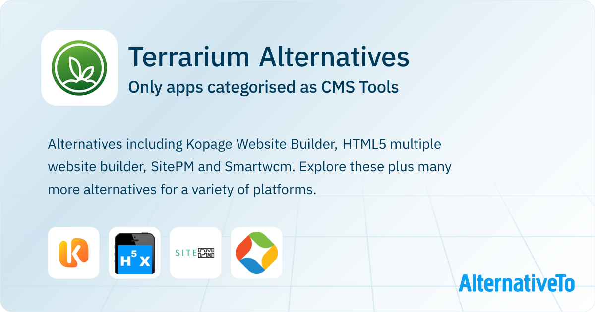 Terrarium Alternatives: Top 4 CMS Tools | AlternativeTo