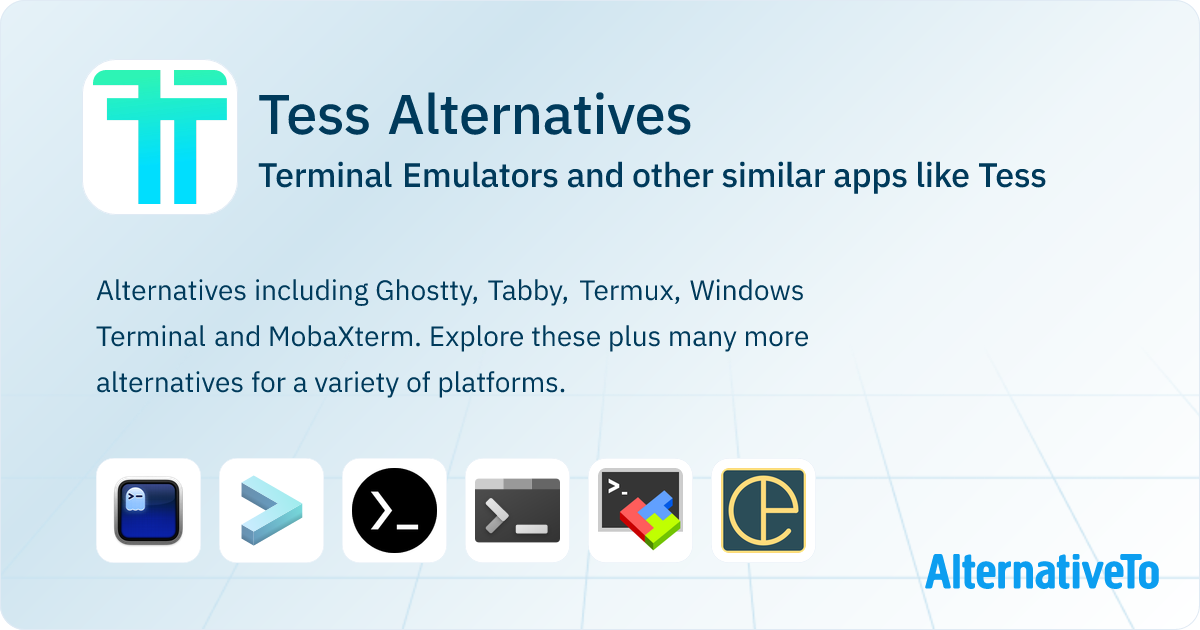 Tess Alternatives: Top 12 Terminal Emulators & Similar Apps | AlternativeTo