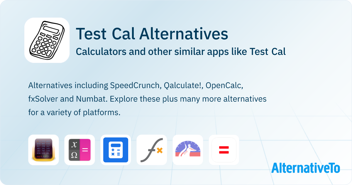 Test Cal Alternatives: Top 12 Calculators & Similar Apps | AlternativeTo