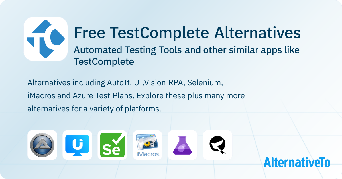 Free TestComplete Alternatives: Top 12 Automated Testing Tools ...