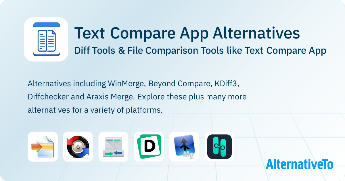 Text Compare App Alternatives: Top 12 Diff Tools | AlternativeTo
