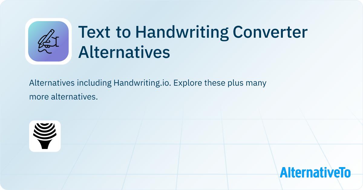 Text to Handwriting Converter Alternatives - Explore Similar Sites ...