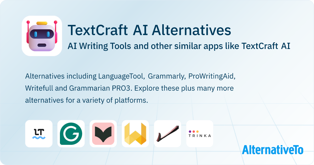 TextCraft AI Alternatives: Top 9 AI Writing Tools & Similar Apps ...