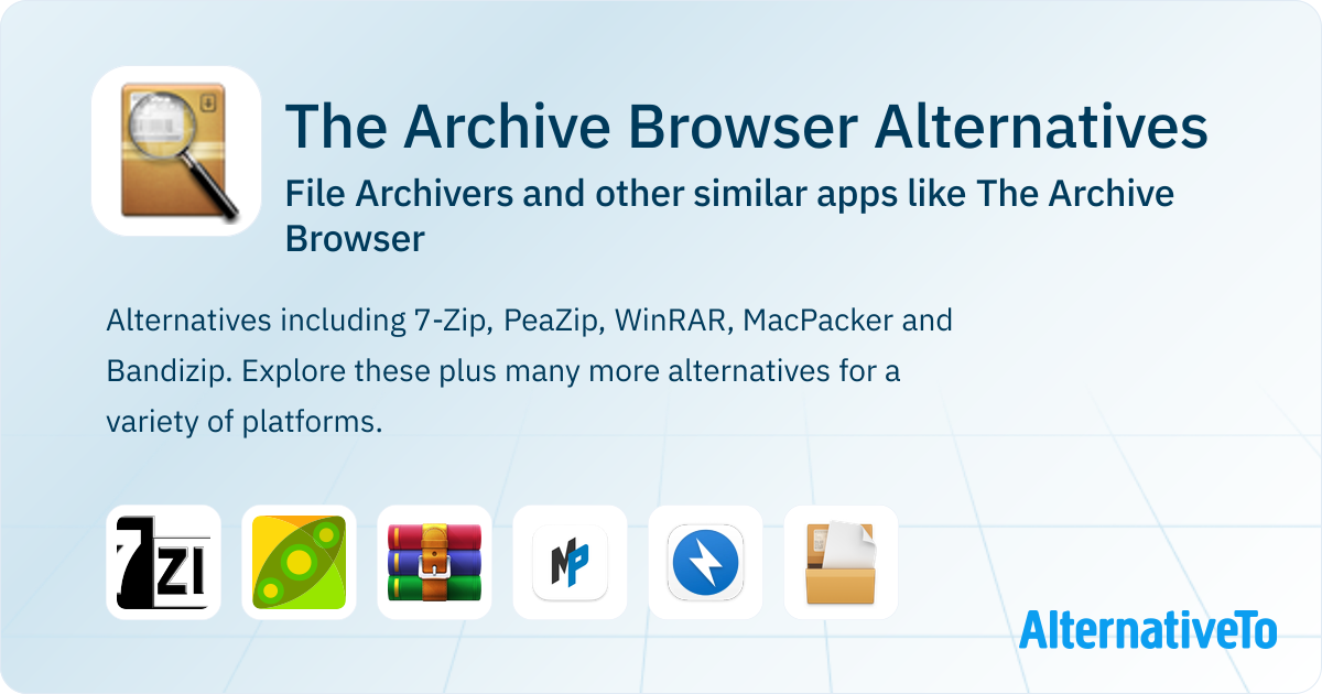 The Archive Browser Alternatives: Top 12 File Archivers & Similar Apps ...