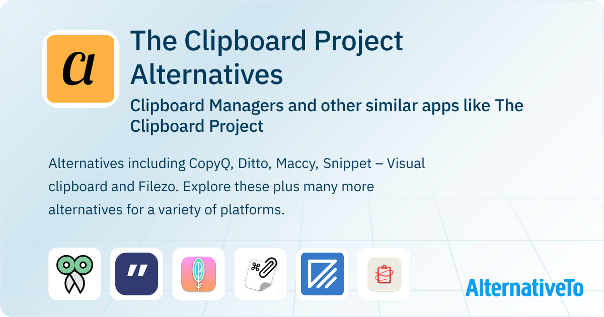 The Clipboard Project Alternatives: Top 12 Clipboard Managers & Similar ...