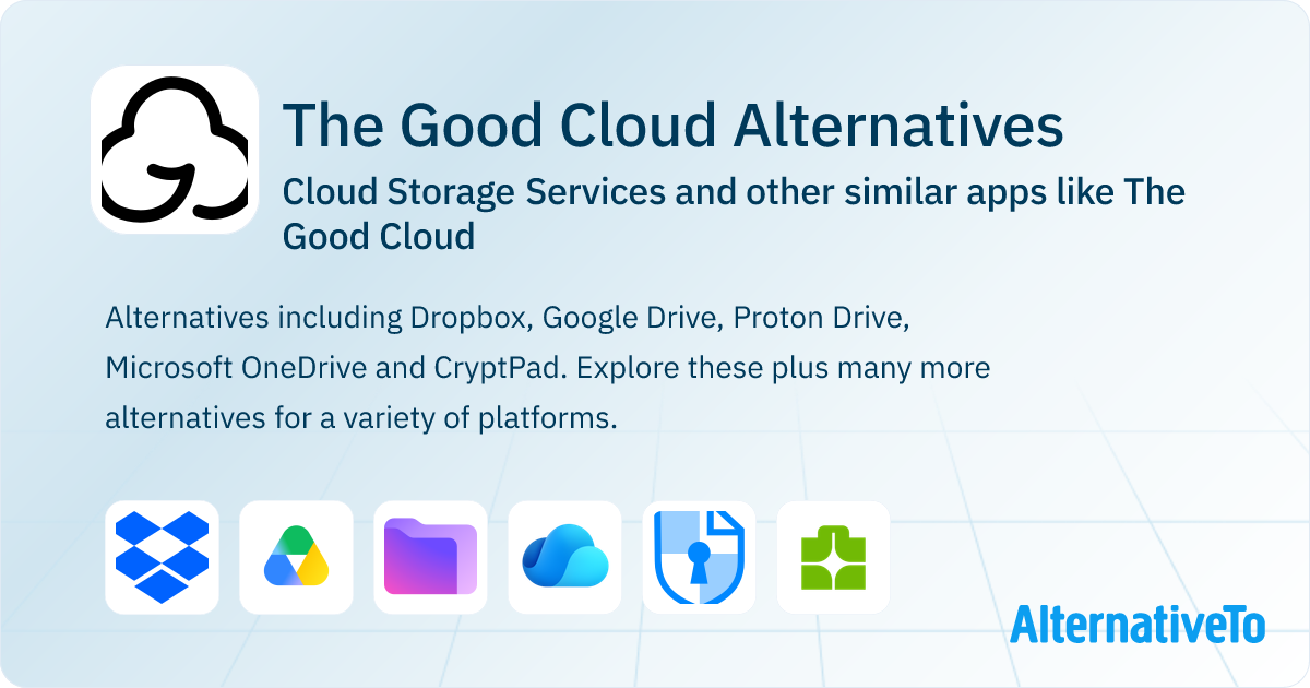 The Good Cloud Alternatives: Top 12 Cloud Storage Services & Similar ...