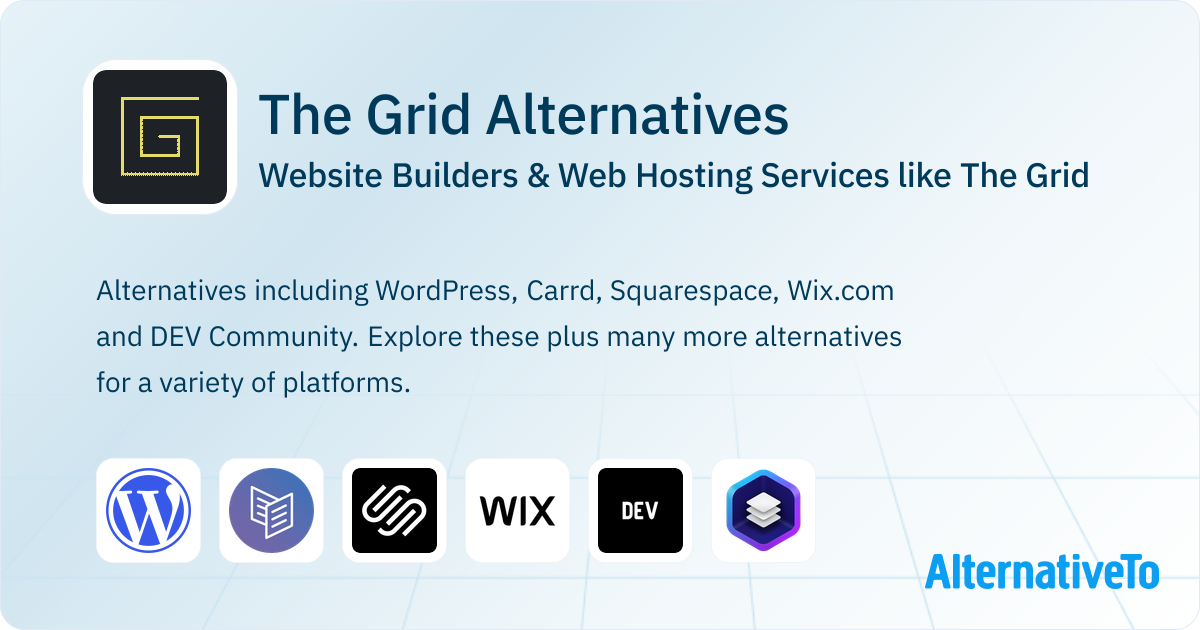 The Grid Alternatives: Top 12 Website Builders | AlternativeTo