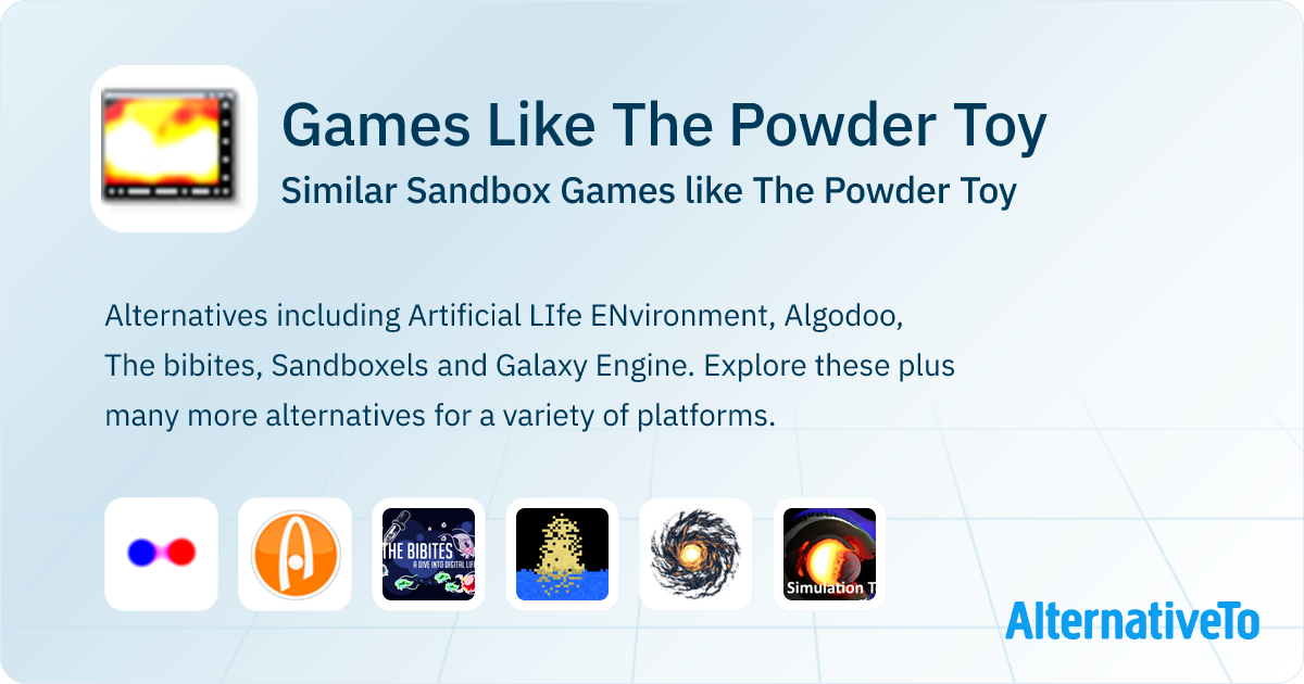 Games Like The Powder Toy: Similar Sandbox Games 2026 | AlternativeTo