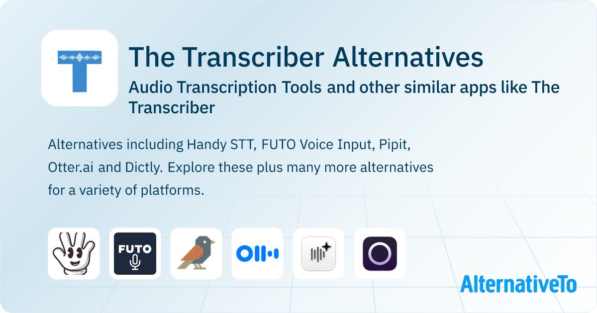 The Transcriber Alternatives: Top 15 Audio Transcription Tools ...