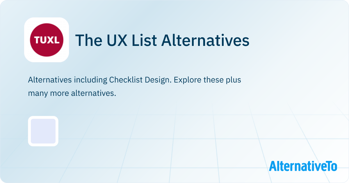 The UX List Alternatives - Explore Similar Sites & Apps | AlternativeTo