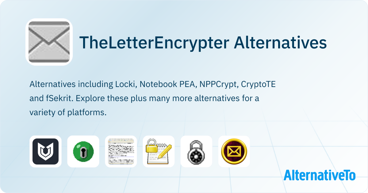 TheLetterEncrypter Alternatives - Explore Similar Software | AlternativeTo