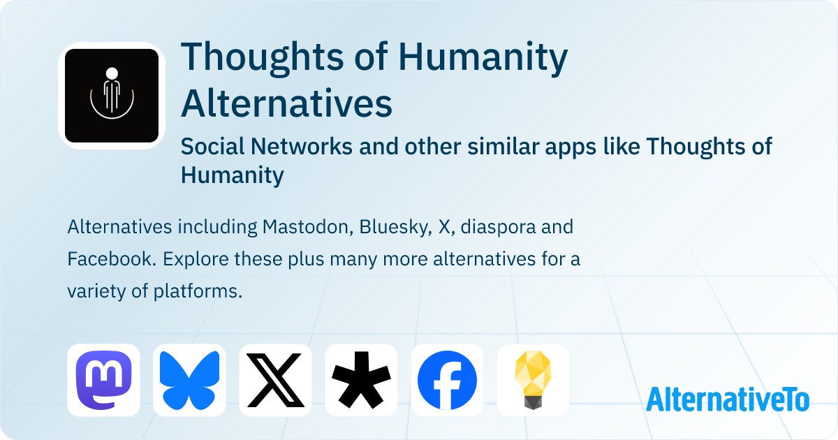 Thoughts of Humanity Alternatives: Top 12 Social Networks & Similar ...