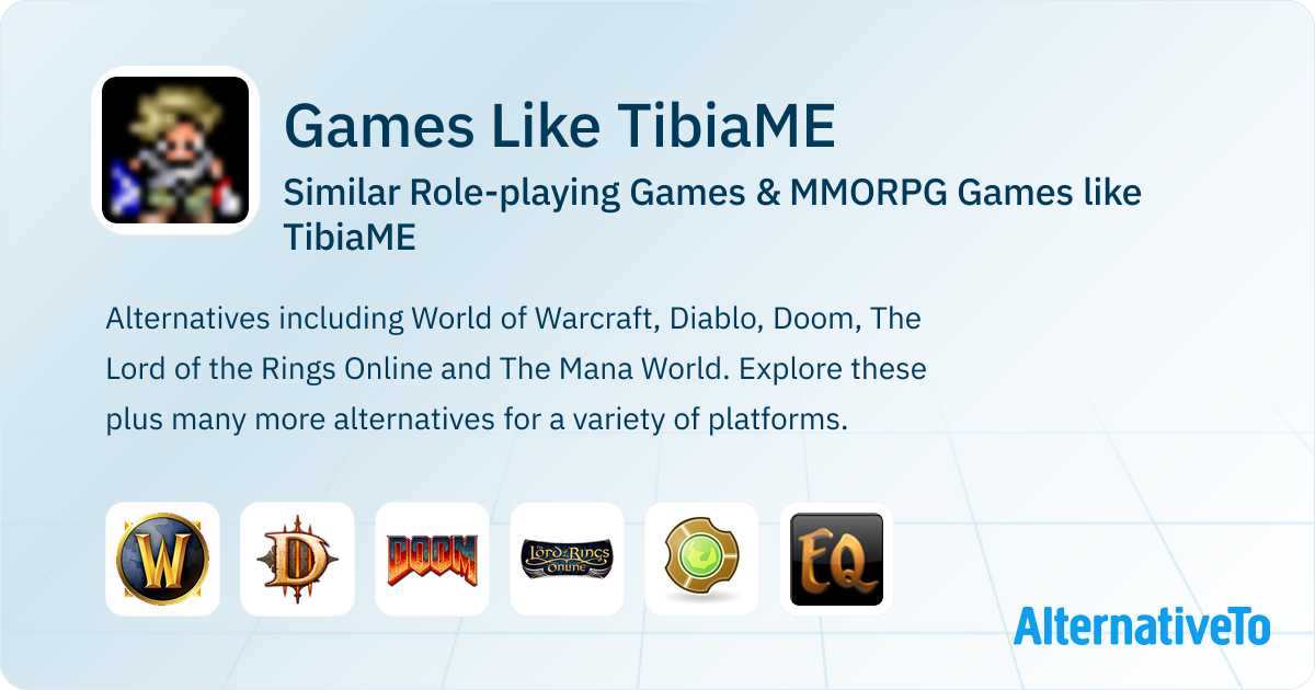 Games Like TibiaME: Similar Role-playing Games & MMORPG Games ...