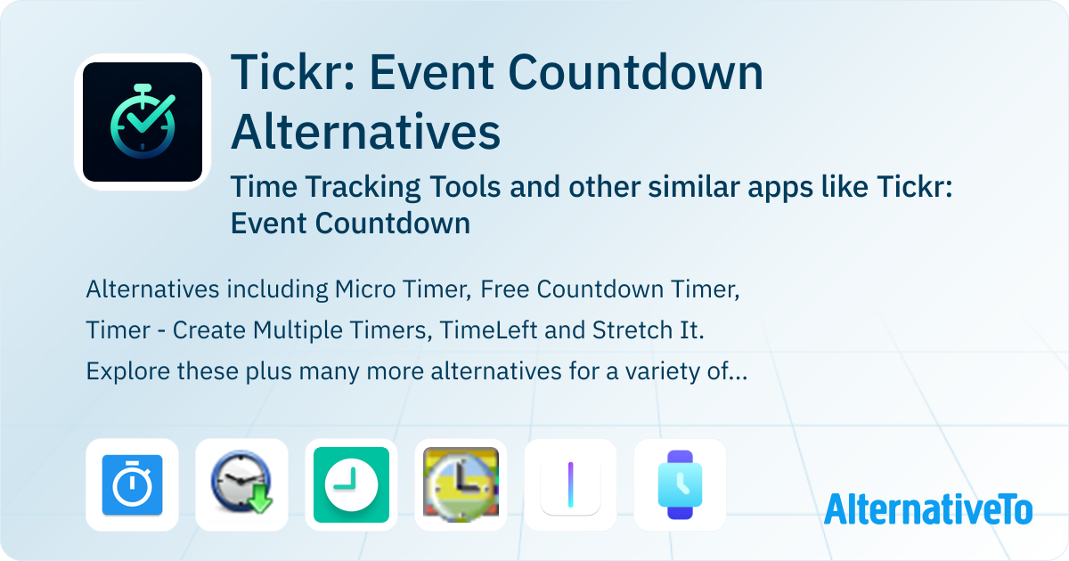 Tickr: Event Countdown Alternatives: Top 8 Time Tracking Tools ...