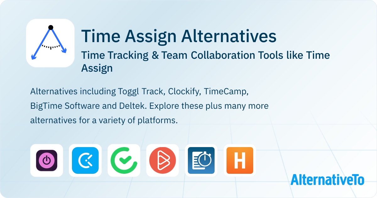 Time Assign Alternatives: Top 6 Time Tracking Tools | AlternativeTo