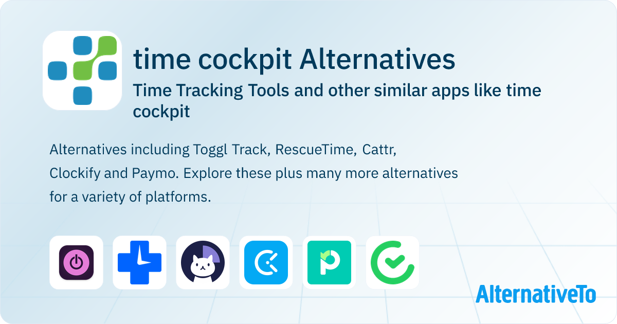 time cockpit Alternatives: Top 12 Time Tracking Tools & Similar Apps ...