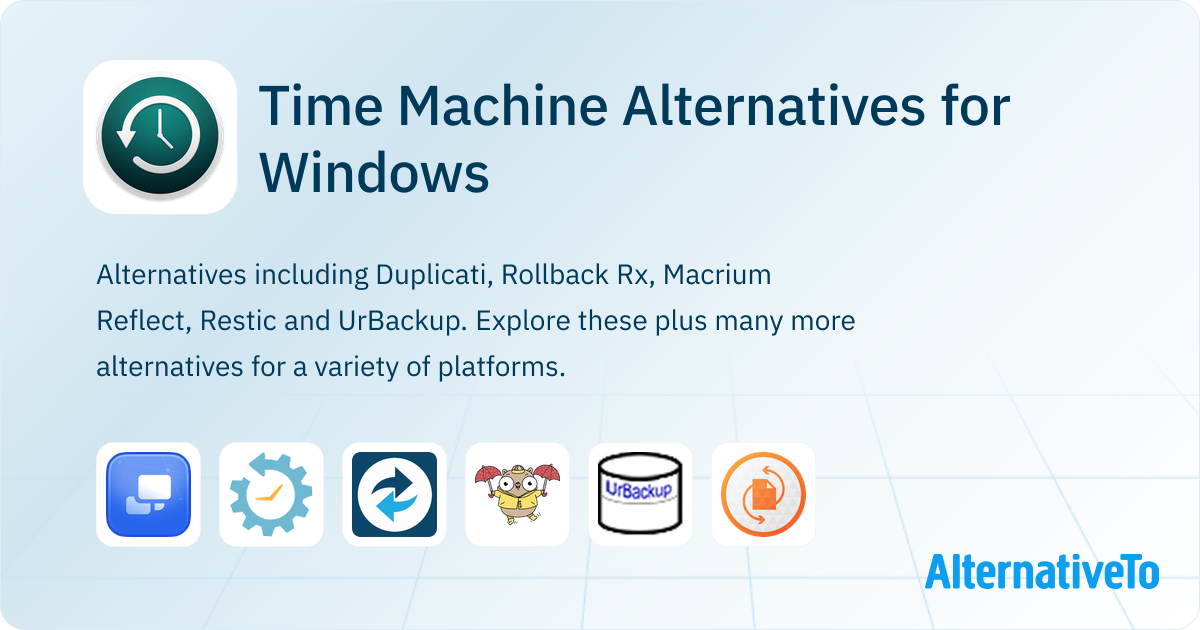 Time Machine Alternatives for Windows: Top 12 System Restore Tools ...