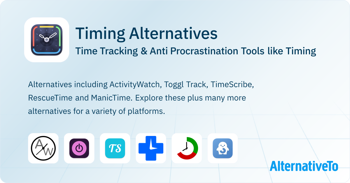 Timing Alternatives: Top 12 Time Tracking Tools & Similar Apps ...