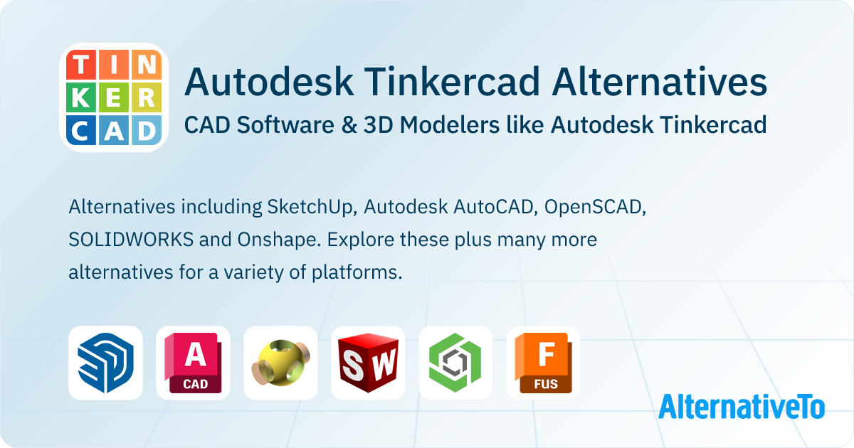 Autodesk Tinkercad Alternatives: Top 12 CAD Software | AlternativeTo