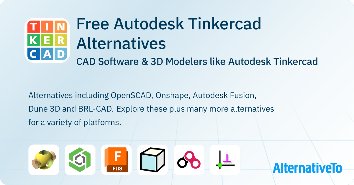 Free Autodesk Tinkercad Alternatives: Top 12 CAD Software | AlternativeTo