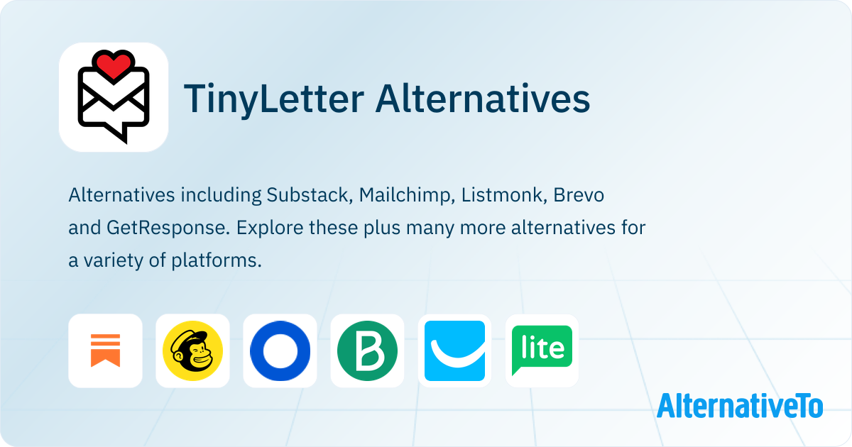 TinyLetter Alternatives - Explore Similar Sites & Apps | AlternativeTo