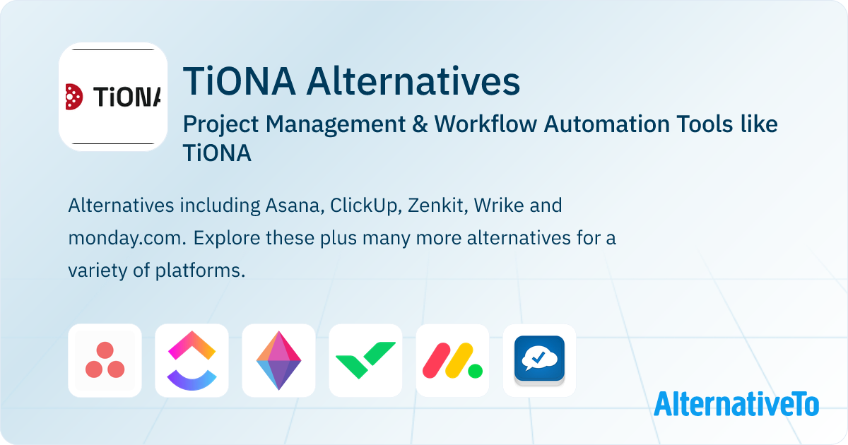 TiONA Alternatives: Top 6 Project Management Tools | AlternativeTo