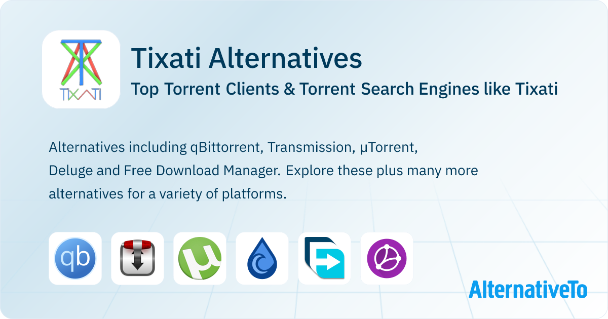 Great Tixati Alternatives: Top Torrent Clients in 2026 | AlternativeTo