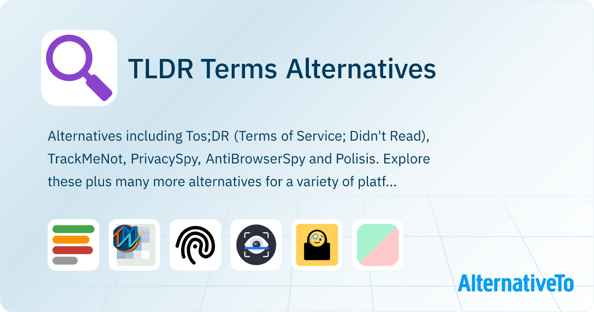 TLDR Terms Alternatives - Explore Similar Extensions & Add-Ons ...
