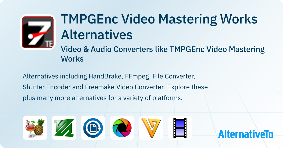 TMPGEnc Video Mastering Works Alternatives: Top 12 Video Converters ...