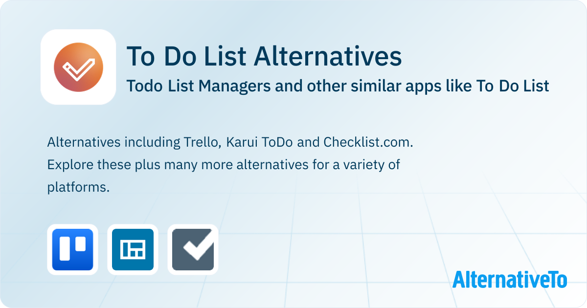 To Do List Alternatives: Top 3 Todo List Managers & Similar Websites ...