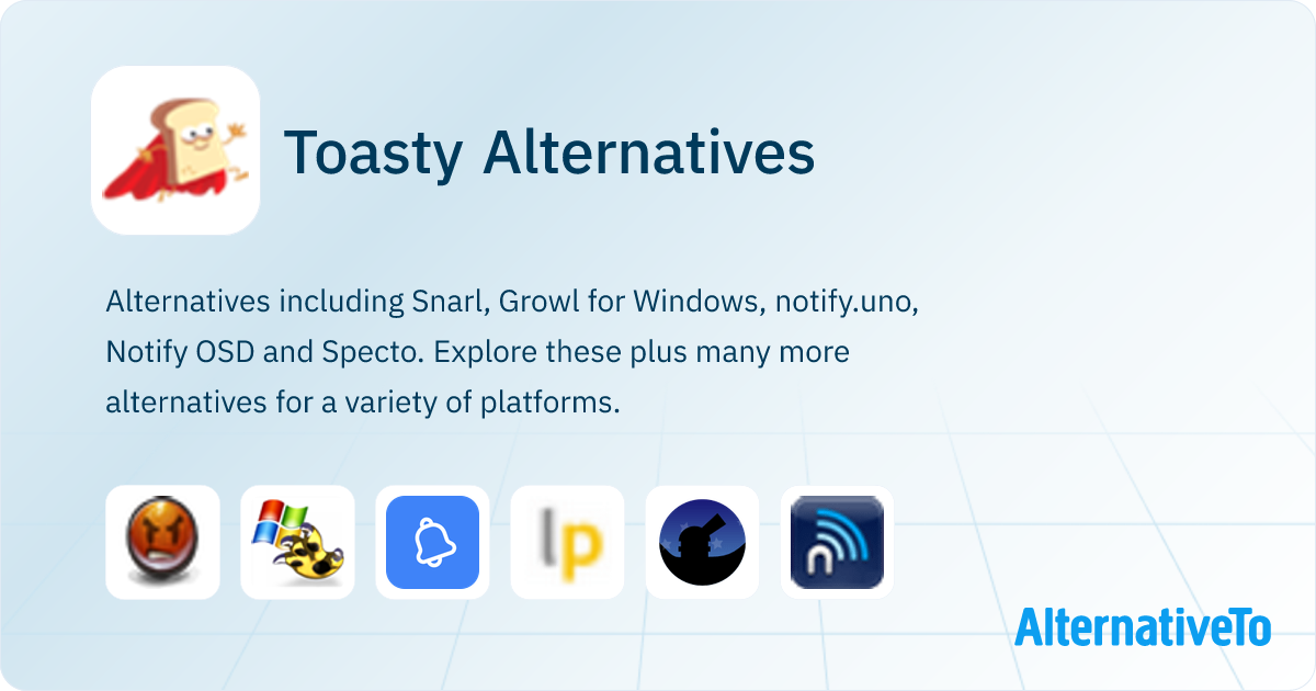 Toasty Alternatives and Similar Apps | AlternativeTo
