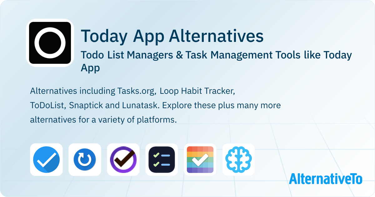Today App Alternatives: Top 12 Todo List Managers | AlternativeTo