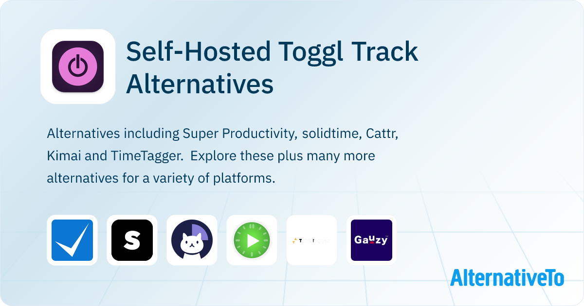 Toggl Track Alternatives: Top 20 Self-Hosted Time Tracking Tools ...