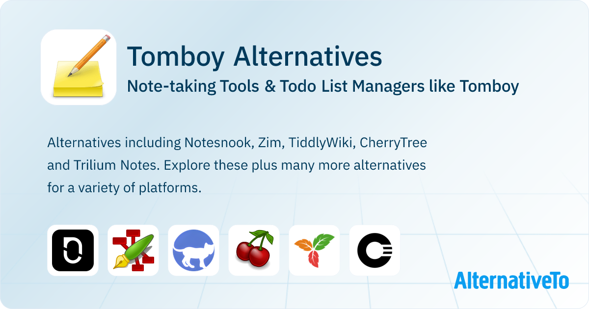 Tomboy Alternatives: Top 12 Note-taking Tools | AlternativeTo