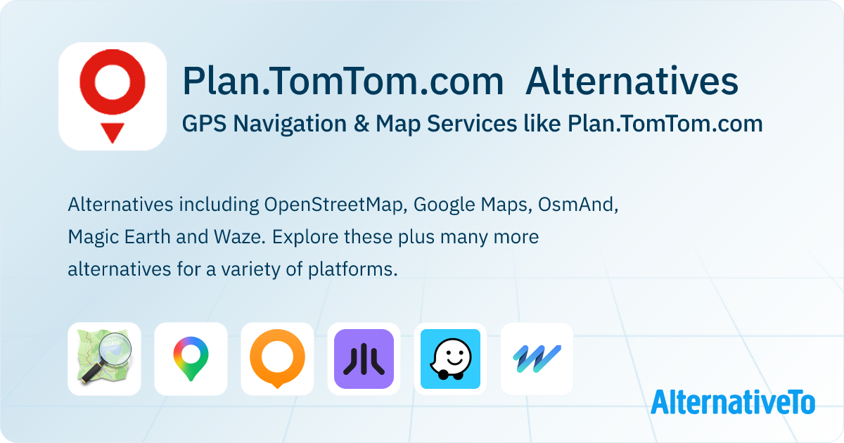 Plan.TomTom.com Alternatives: Top 12 GPS Navigation Services ...