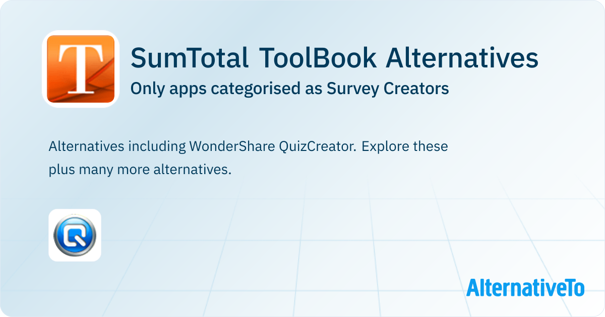 SumTotal ToolBook Alternatives: Top 1 Survey Creators | AlternativeTo