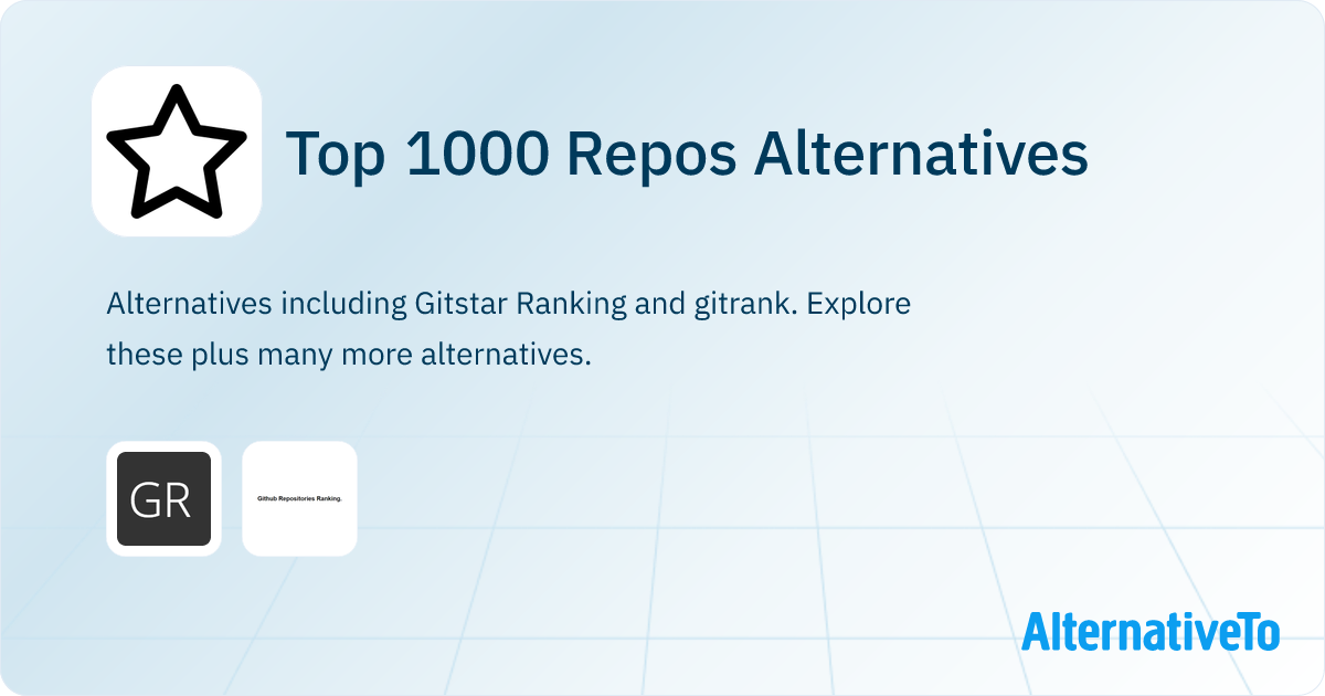 Top 1000 Repos Alternatives - Explore Similar Sites & Apps | AlternativeTo