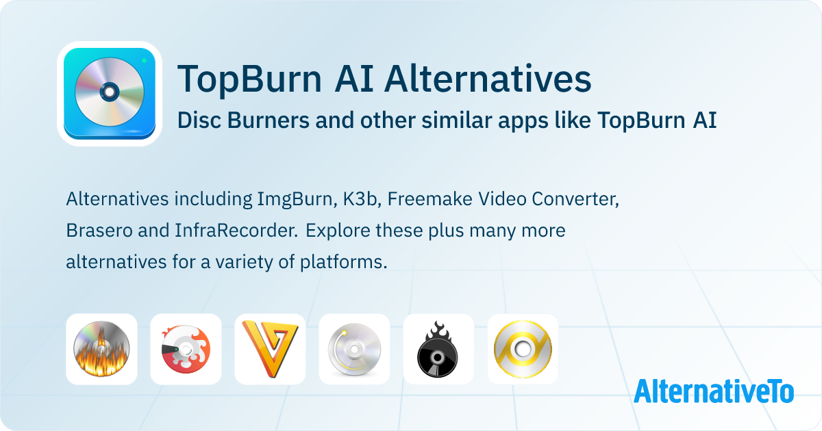 TopBurn AI Alternatives: Top 12 Disc Burners & Similar Apps | AlternativeTo