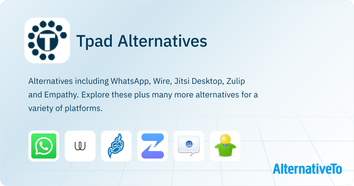 Tpad Alternatives - Explore Similar Apps & Services | AlternativeTo