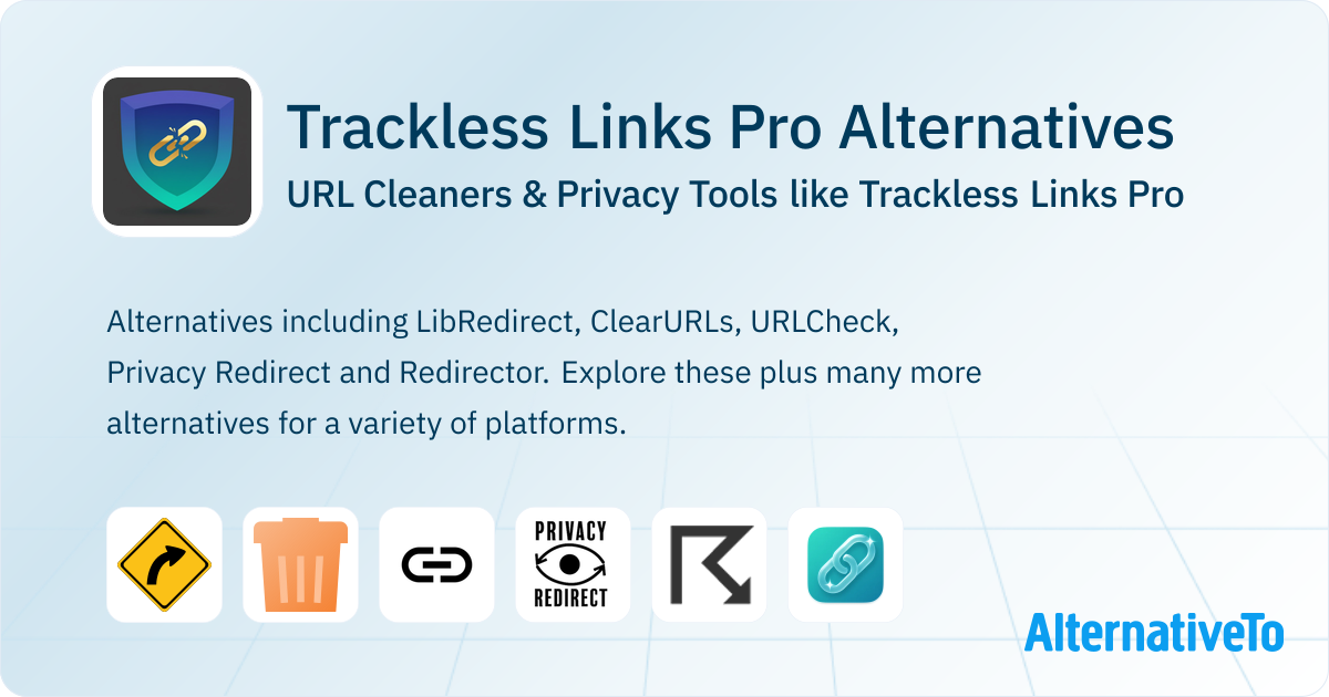 Trackless Links Pro Alternatives: Top 23 URL Cleaners | AlternativeTo