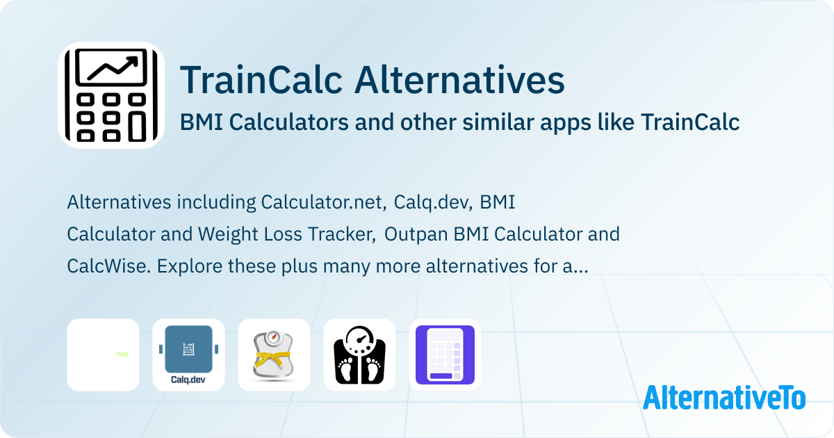 TrainCalc Alternatives: Top 5 BMI Calculators & Similar Websites ...