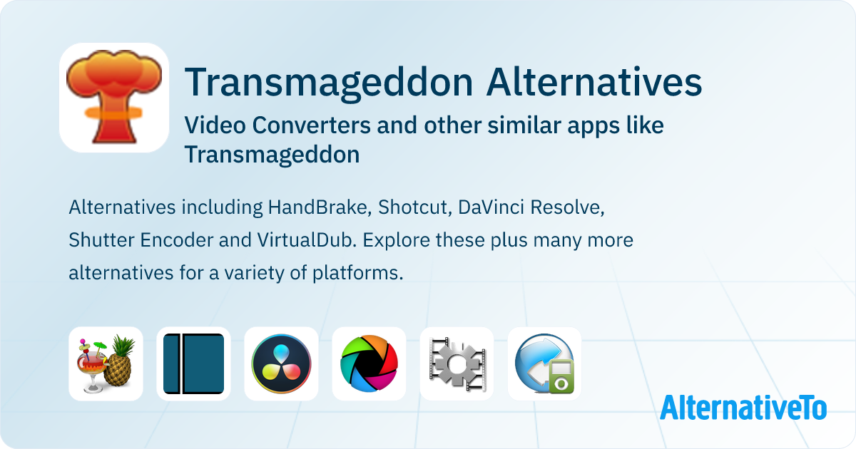 Transmageddon Alternatives: Top 12 Video Converters & Similar Apps ...