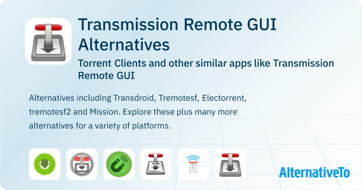 Transmission Remote GUI Alternatives: Top 6 Torrent Clients & Similar ...