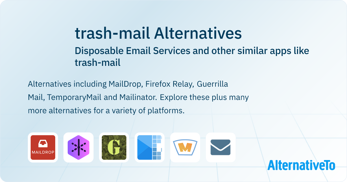 trash-mail Alternatives: Top 12 Disposable Email Services & Similar ...