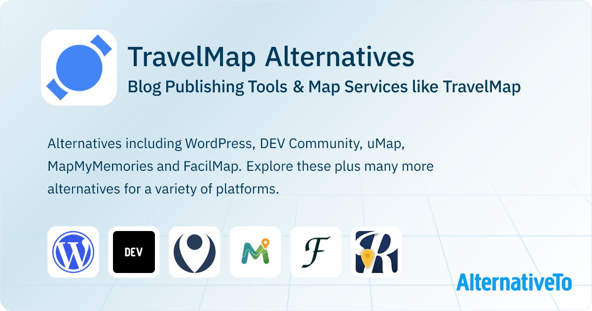 TravelMap Alternatives: Top 12 Blog Publishing Tools | AlternativeTo