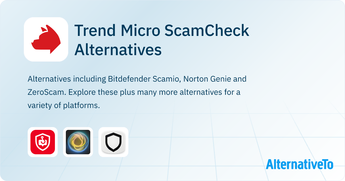 Trend Micro ScamCheck Alternatives and Similar Apps | AlternativeTo