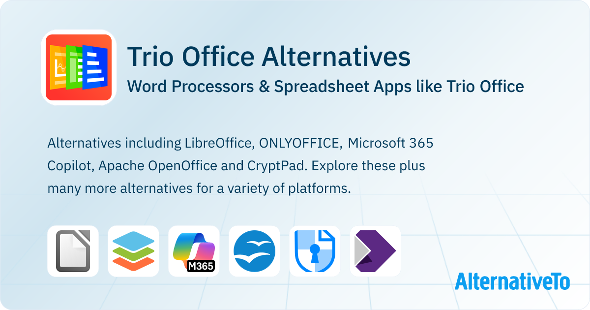 Trio Office Alternatives: Top 12 Word Processors | AlternativeTo
