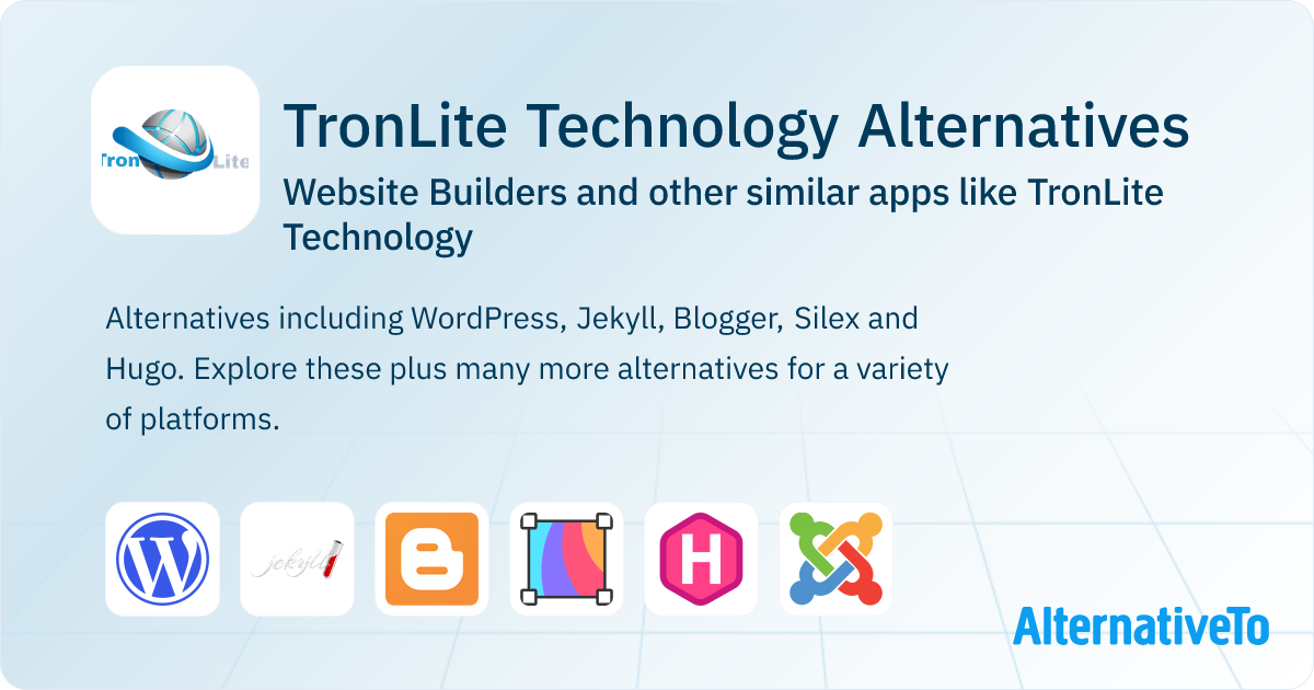 TronLite Technology Alternatives: Top 22 Website Builders & Similar ...