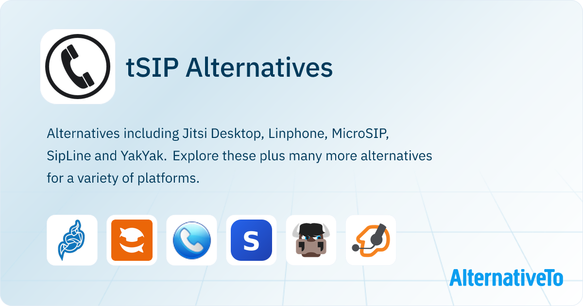 tSIP Alternatives - Explore Similar Software | AlternativeTo